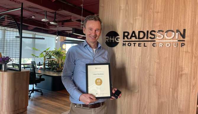 45 Years of Dedication: Johan Westberg’s Journey with Radisson Hotel Group