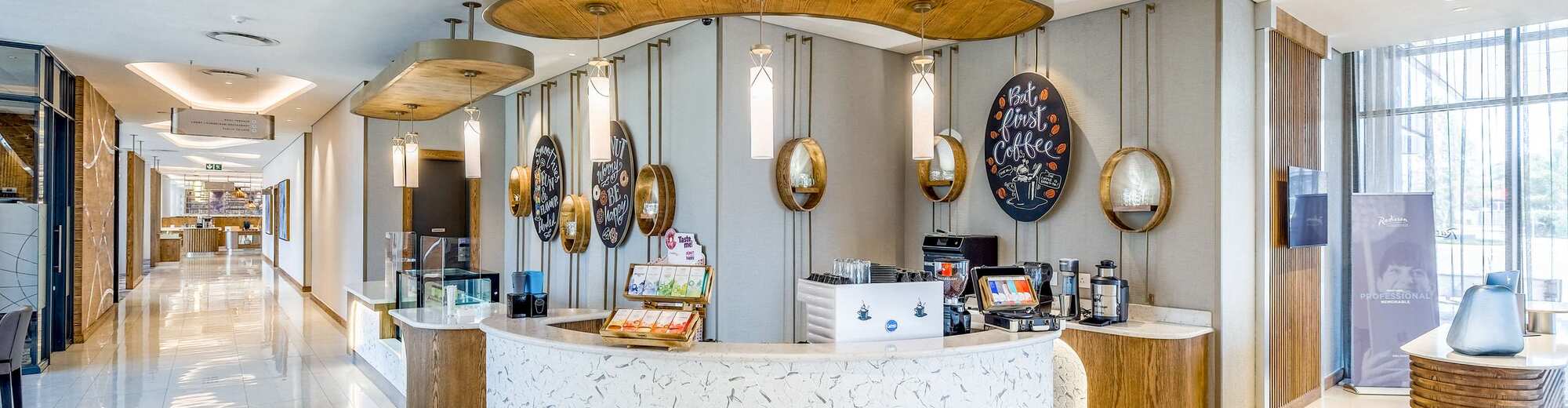 Enjoy coffee and snacks on the go at The Deli Cafe | Radisson Hotels
